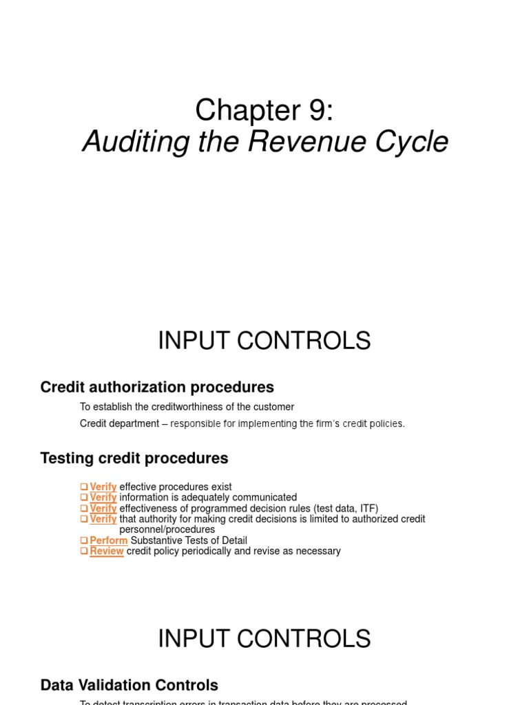 Auditing The Revenue Cycle | PDF | Database Transaction | Access Control