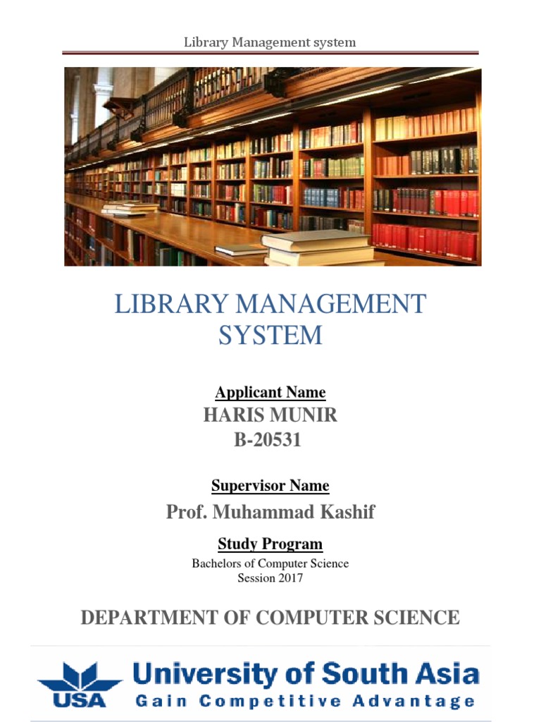 SPM Complete Project Library Management System | PDF | Areas Of ...