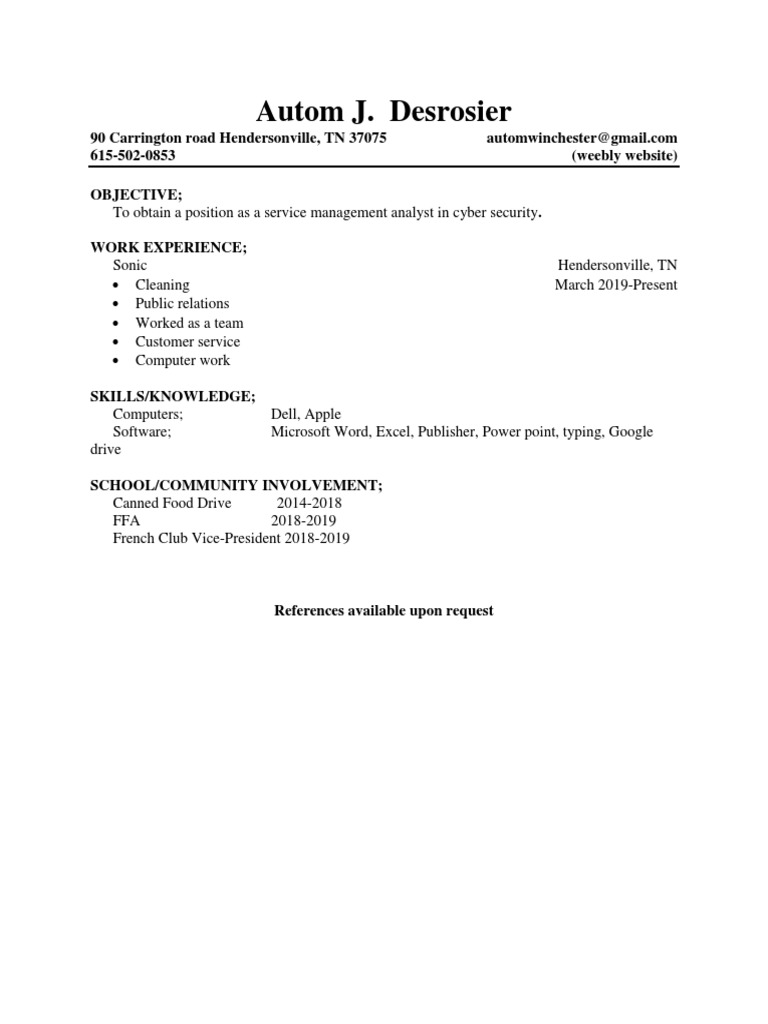 Autom Resume | PDF