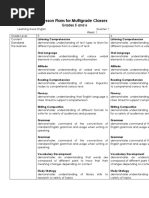 Lesson Plans For Multigrade Classes Grades 5 and 6: Myline M. Cuaresma ...