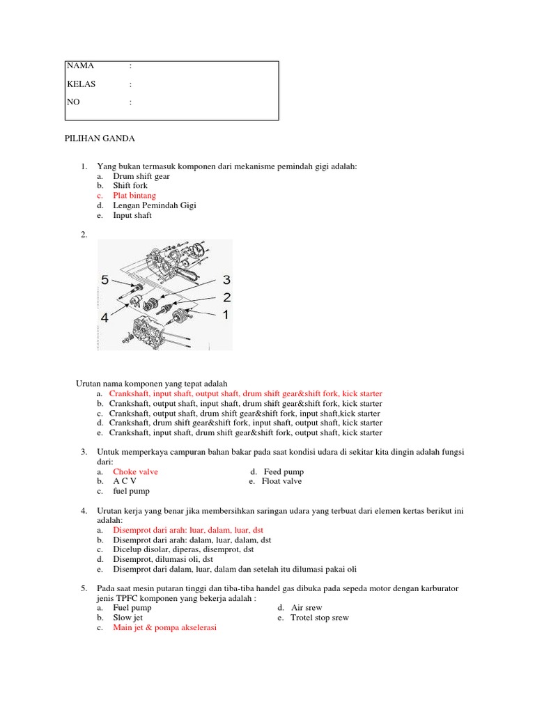Soal Mesin Pas | PDF
