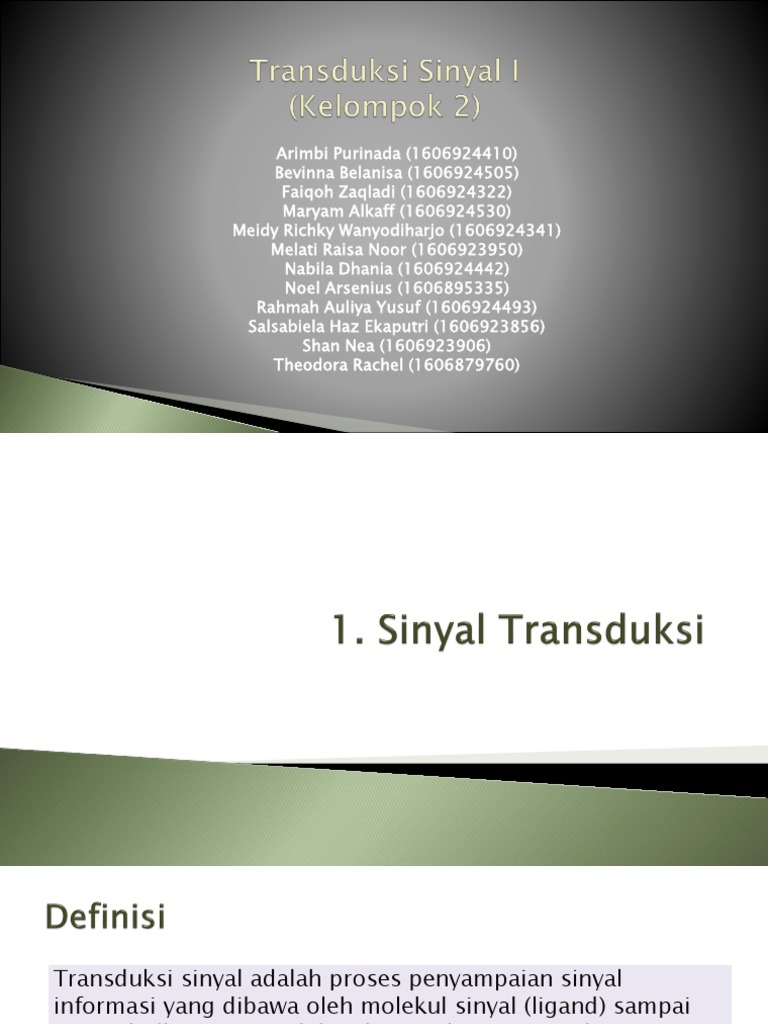Transduksi Sinyal | PDF