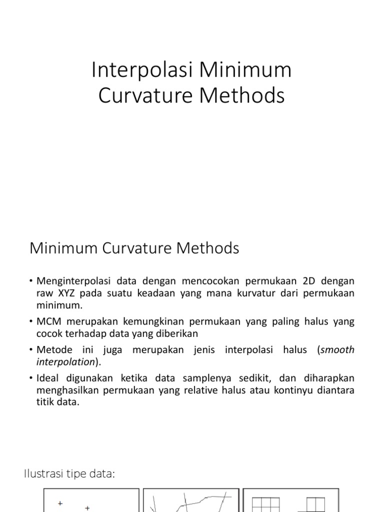 Metode Interpolasi Minimum Curvature | PDF