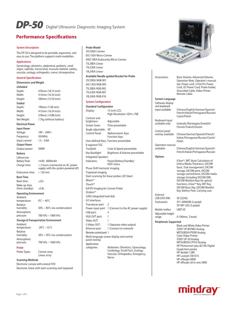 DP-50 Data Sheet Final | PDF | Heart Valve | Ventricle (Heart)