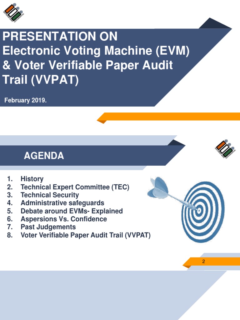Presentation On Electronic Voting Machine (EVM) & Voter Verifiable ...