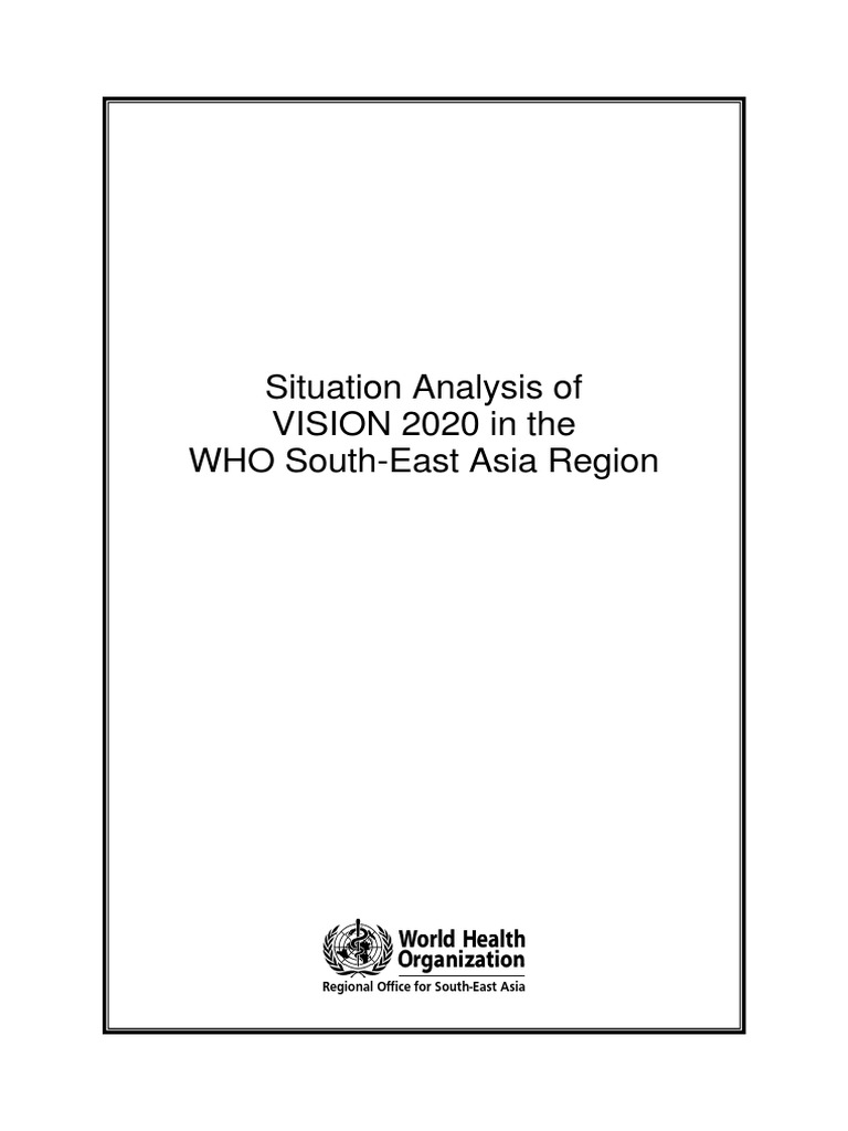 WHO Vision 2020 PDF | PDF | Visual Impairment | Visual System