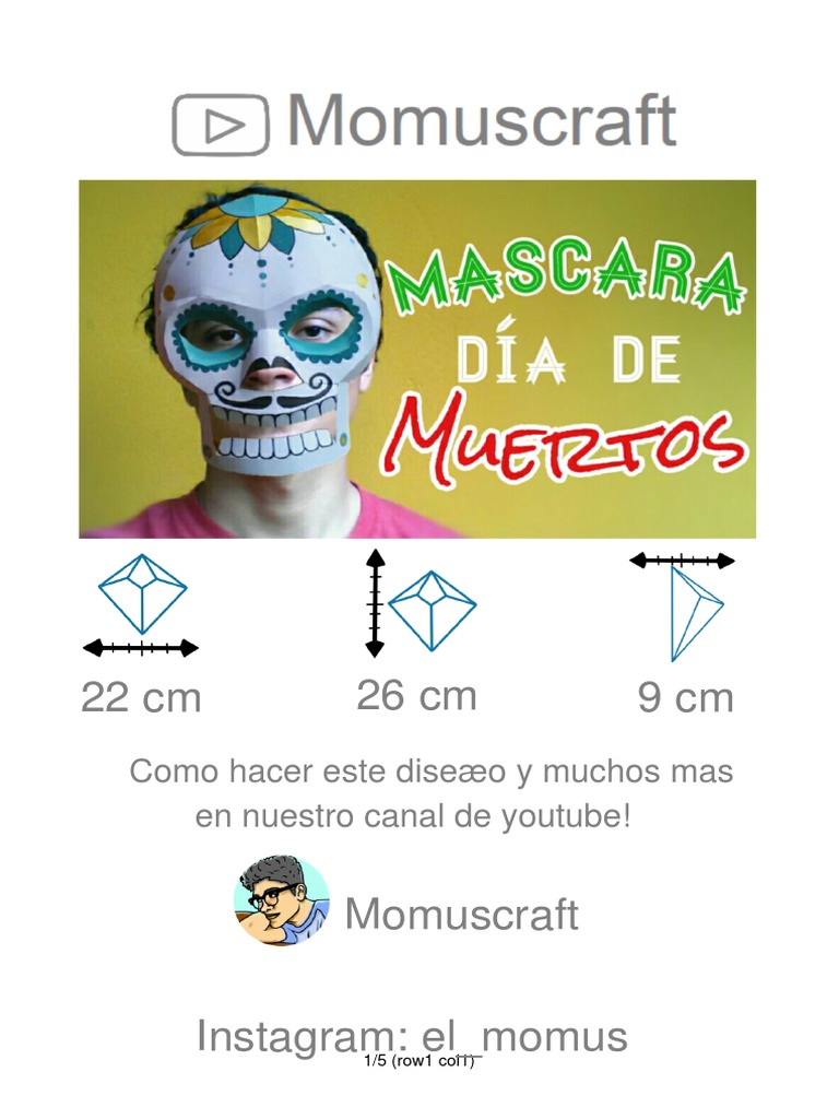Máscara Calavera | PDF