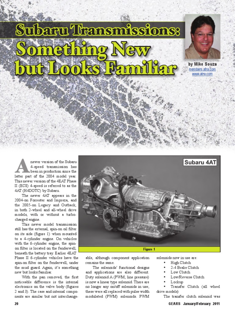 4AT Gears PDF | PDF | Transmission (Mechanics) | Clutch