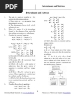 Determinants and Matrices Previous Year Questions With Answer | PDF | Determinant | Matrix ...