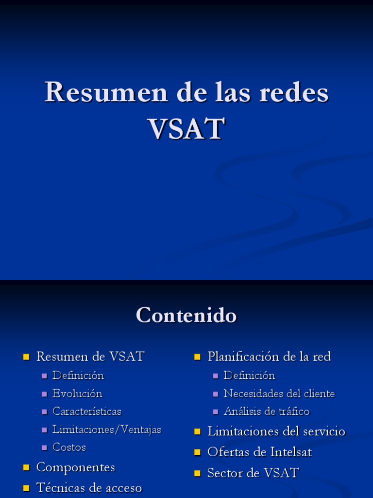 Redes Vsat | PDF | Satélite de Comunicaciones | Antena (Radio)