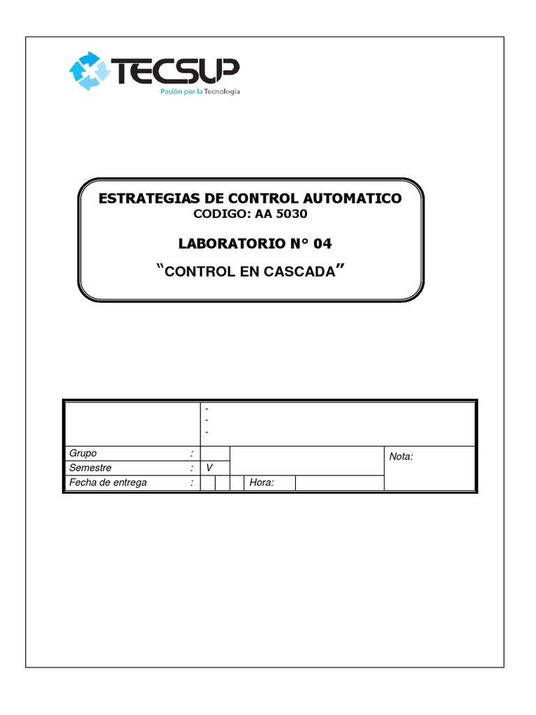 Control en Cascada: Estrategias y Comparación | PDF | Sistema de ...
