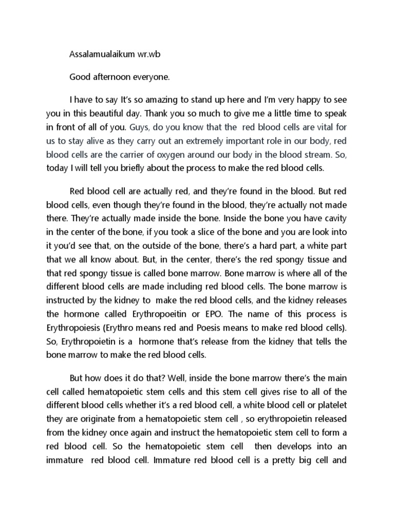 Red Blood Cells | PDF | Red Blood Cell | Blood Cell