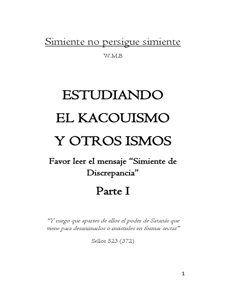 Estudiando El Kacouismo | PDF | Profeta | Cristo (título)