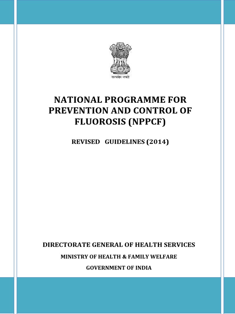 National Programme For Prevention and Control of Fluorosis (NPPCF ...