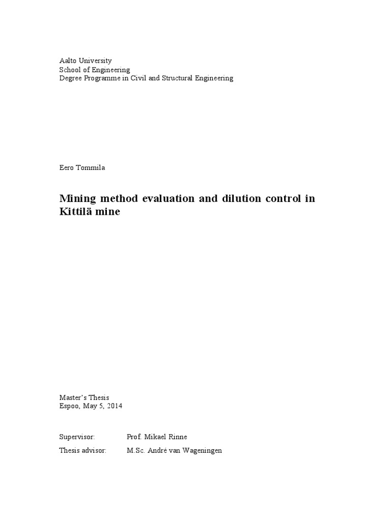 2.3.2.3 Avoca Method | Download Free PDF | Mining | Economic Geology