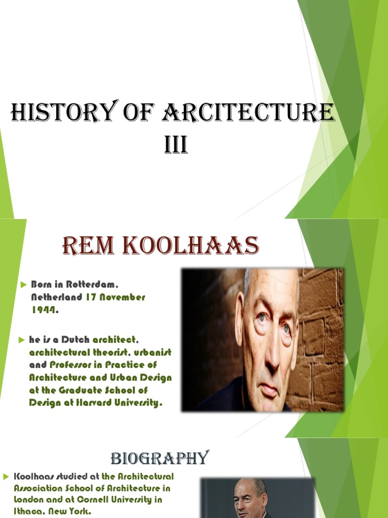 Rem Koolhaas | PDF | Art Media | Design