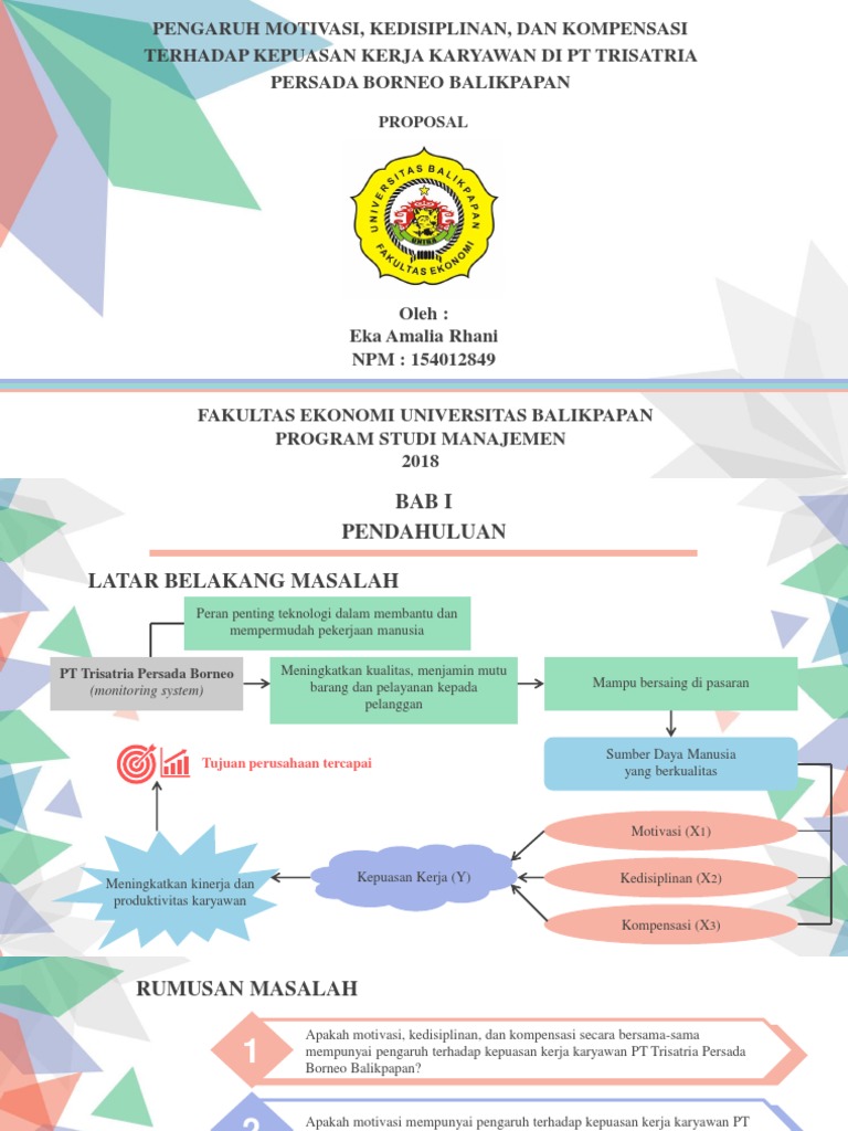 Contoh Presentasi Skripsi SDM | PDF