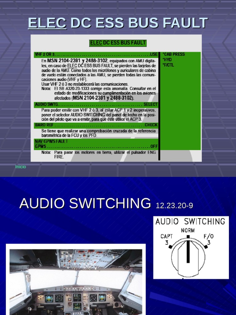 Elec DC Ess Bus Fault | PDF