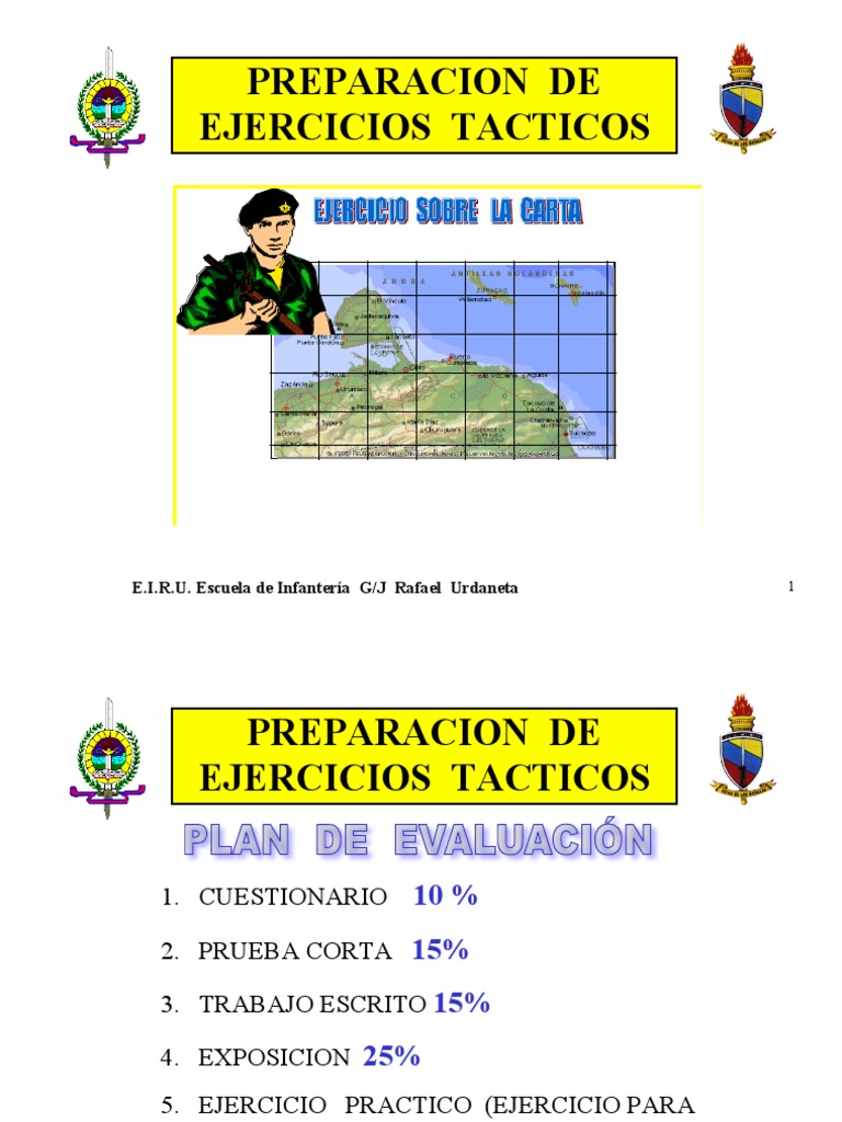 Preparación de Ejercicios Tácticos E.I.R.U. | PDF | Infantería | Guerras y ejércitos militares
