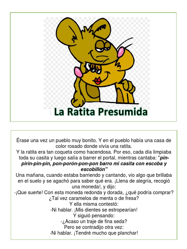 La ratita presumida y su elección | PDF | Ocio