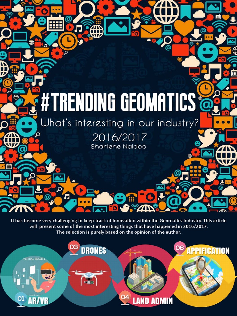 Trending Geo Matics | PDF | Augmented Reality | Unmanned Aerial Vehicle