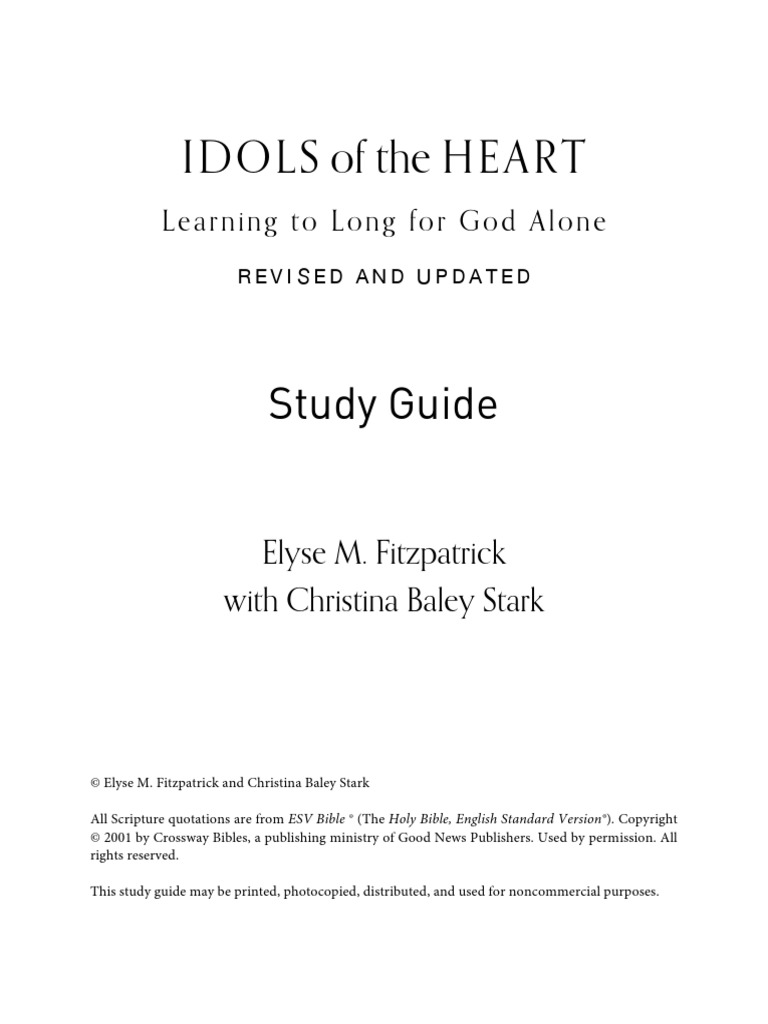Idols of The Heart (Study Guide) | PDF | Rachel | Leah