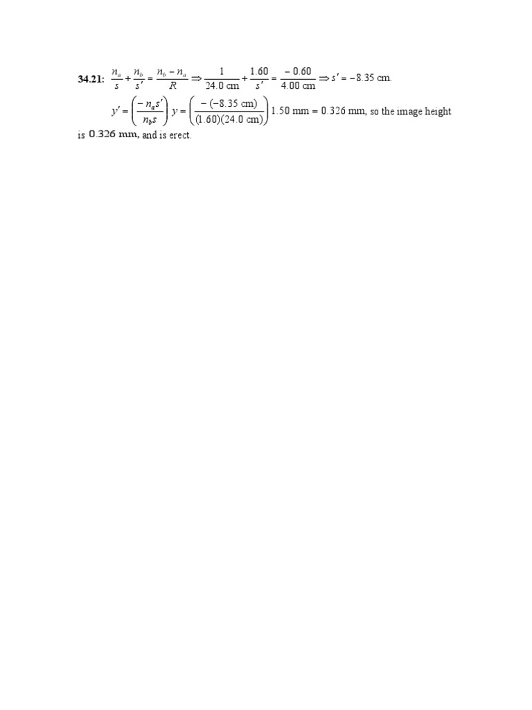 Image Height Calculation in cm | PDF