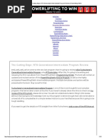 Power Lifting Matrix | PDF | Weight Training | Strength Training