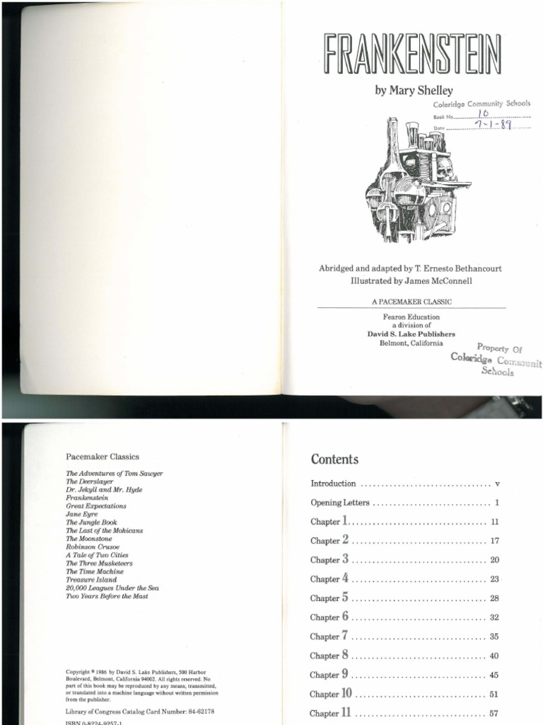 Frankenstein - Abridged Version PDF | PDF | Frankenstein | Horror Films