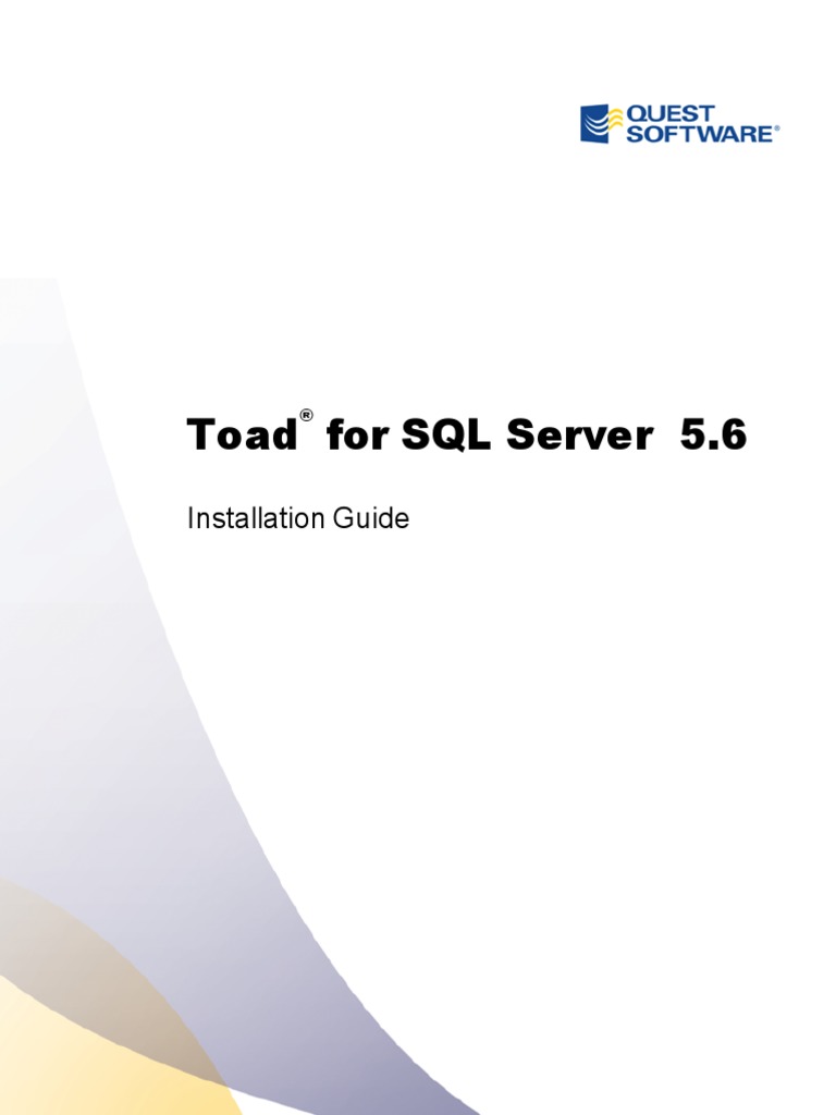 Toad For SQL Server 5.6: Installation Guide | PDF | Windows Registry ...