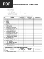 CHECK LIST SAFETY PATROL (Edit Terakhir) | PDF