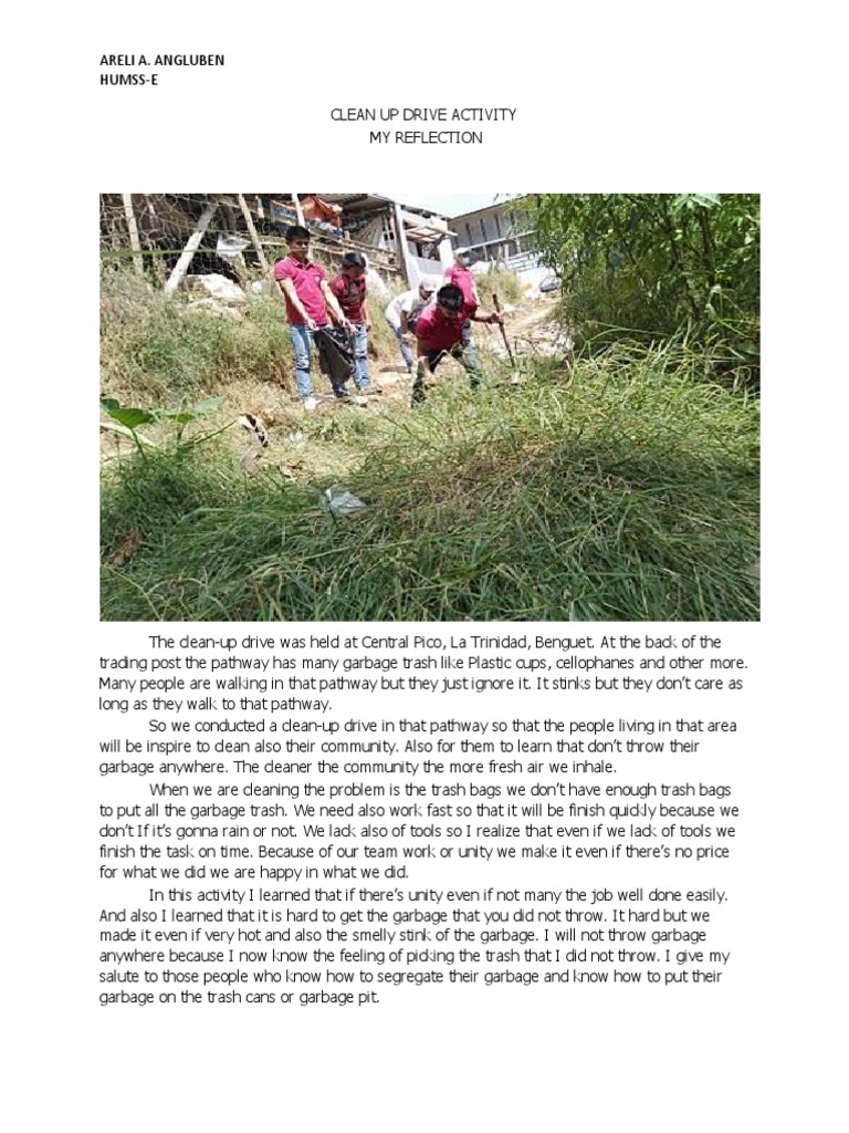 Clean Up Drive Activity | PDF