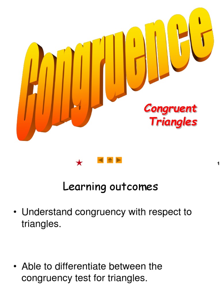 01 Congruent Triangles | PDF | Triangle | Euclidean Plane Geometry