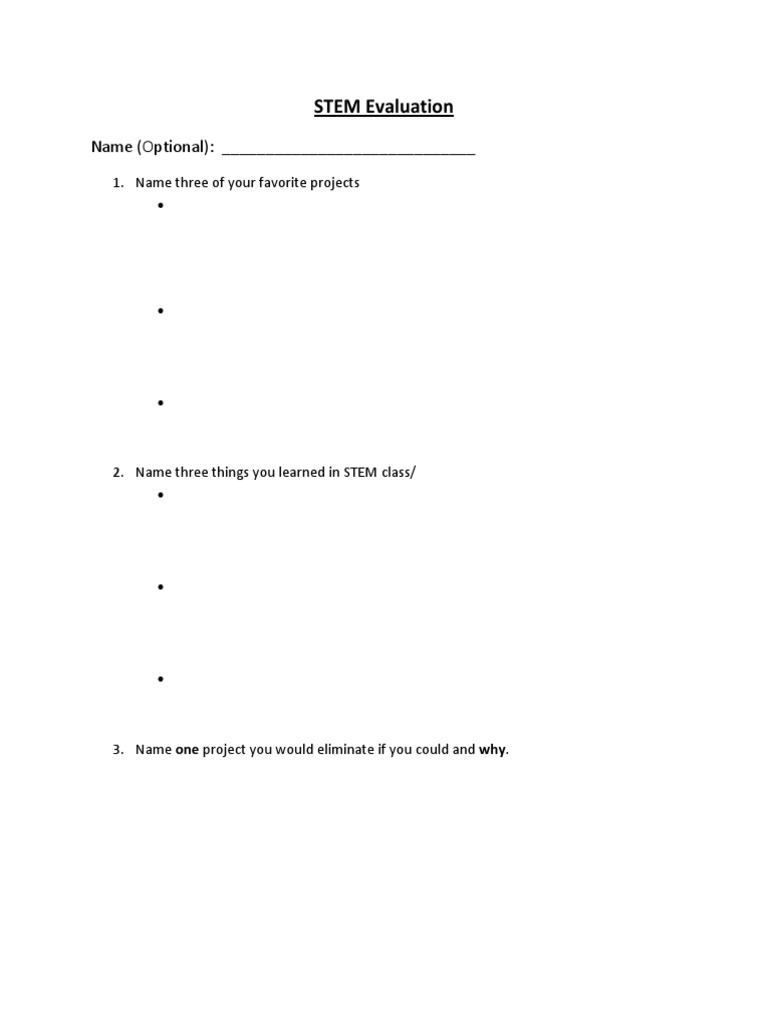Stem Evaluation | PDF
