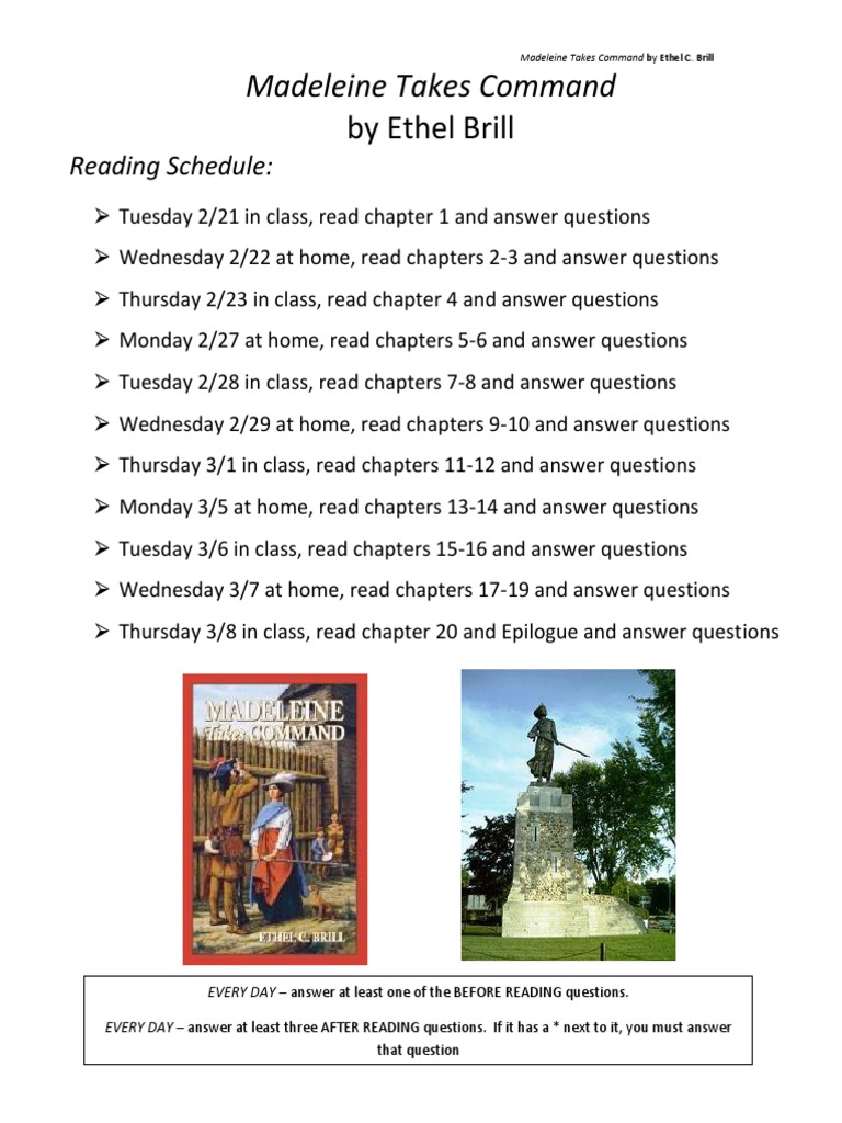 Madeleine Takes Command by Ethel Brill Study Guide | PDF | Mary, Mother Of Jesus | Catholic Church