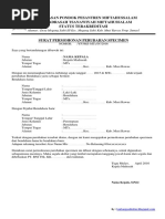 Contoh GANTI SPECIMEN BANK | PDF