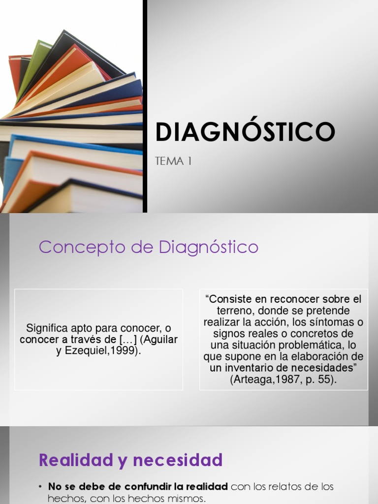 Tema 1 Diagnóstico | PDF | Conocimiento | Evaluación