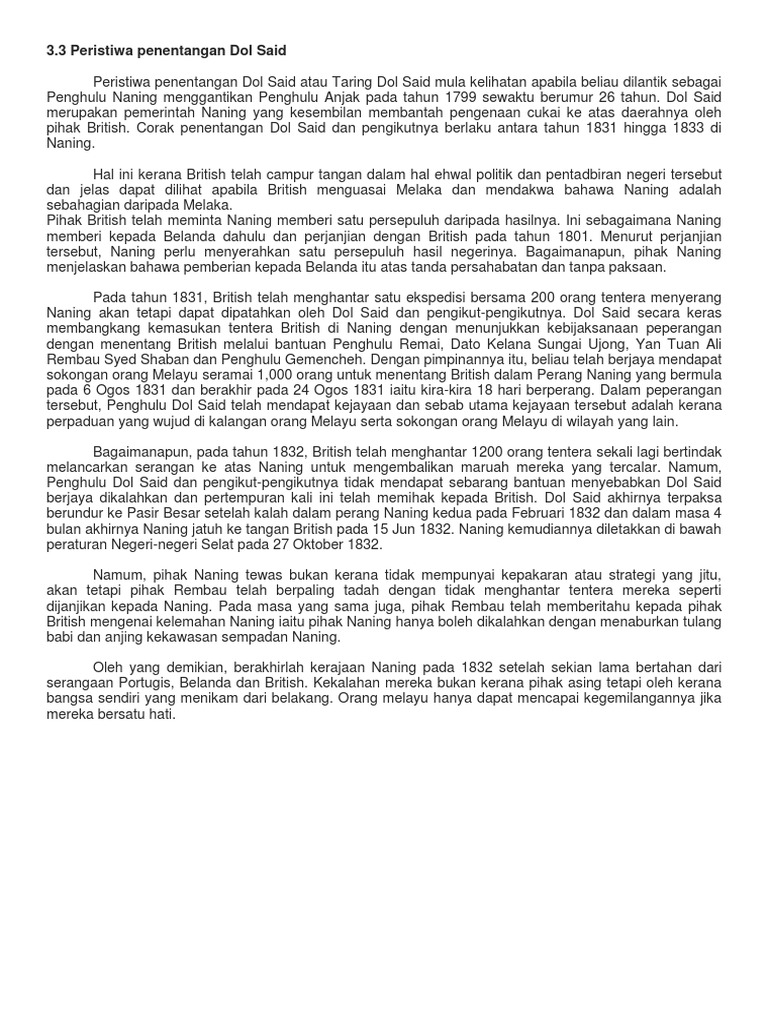 Dol Said Resistance | PDF