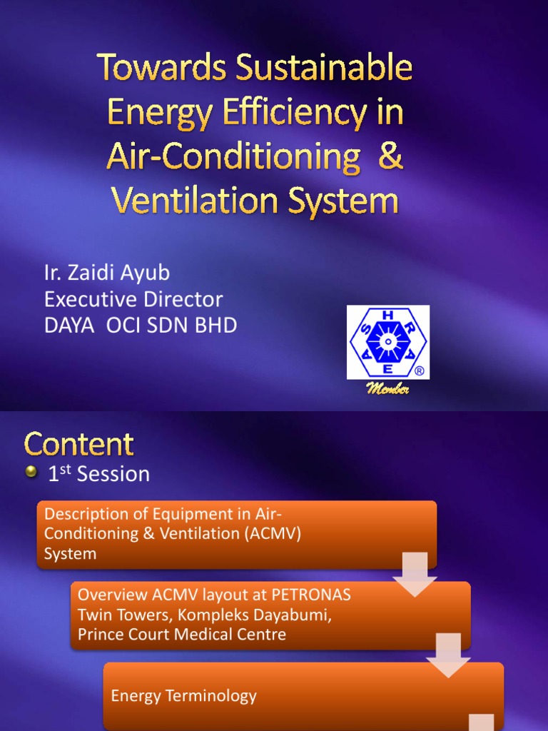 ACMV System Overview and Efficiency Guide | PDF