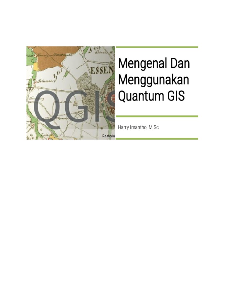 Mengenal Dan Menggunakan Quantum GIS | PDF | Komputer | Teknologi ...