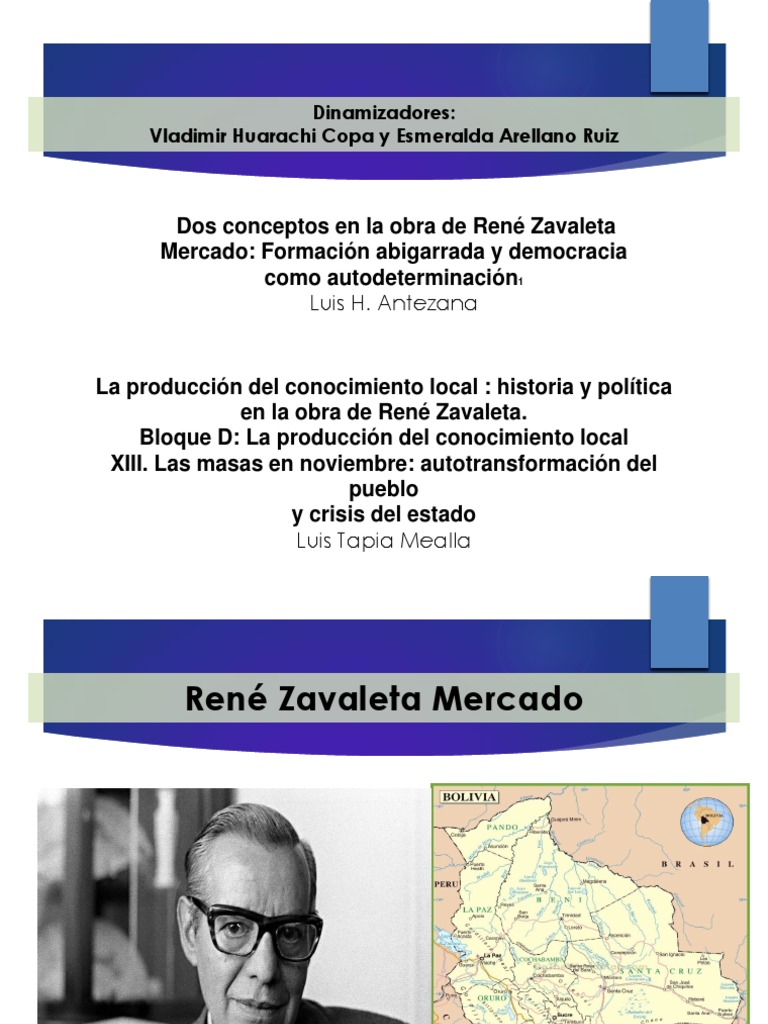 René Zavaleta | PDF | Sociedad | Democracia