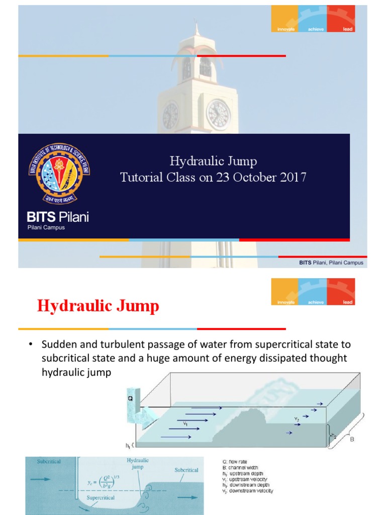 Hydraulic Jump Tutorial Problems | PDF