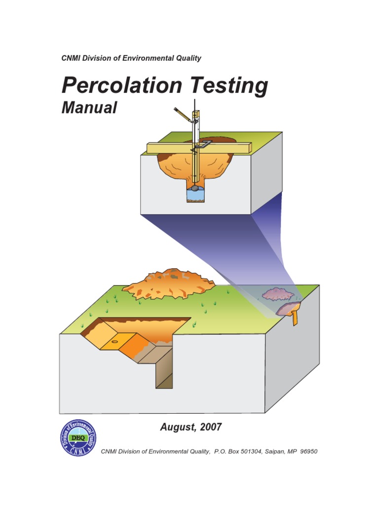CNMI Percolation Testing Manual | PDF | Septic Tank | Groundwater
