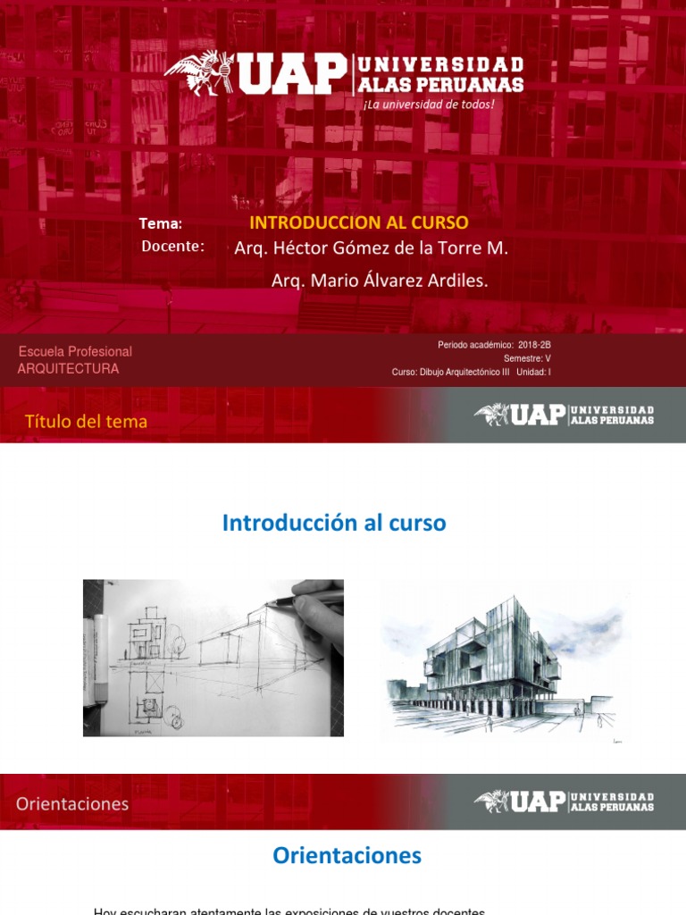 Introducción al curso de Dibujo Arquitectónico III | PDF | Dibujo | Medios de arte