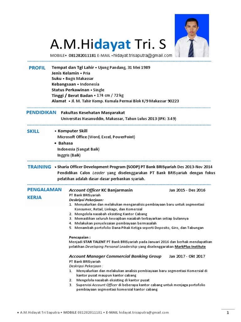 CV A.m.hidayat Tri Saputra Bank | PDF