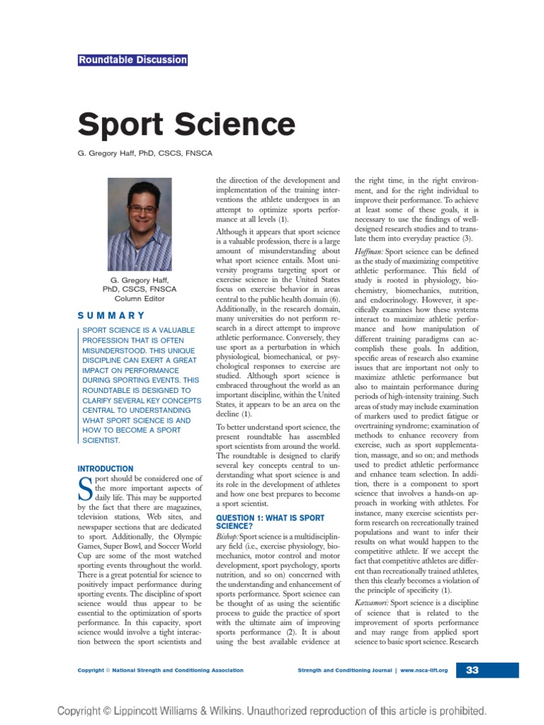 Haff 2010 | PDF | Science | Sports