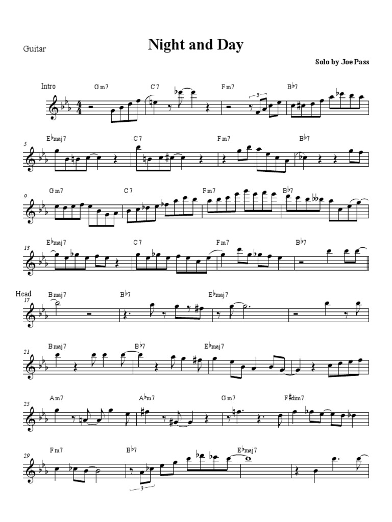 Night and Day | PDF | American Jazz Musicians | Entertainment (General)