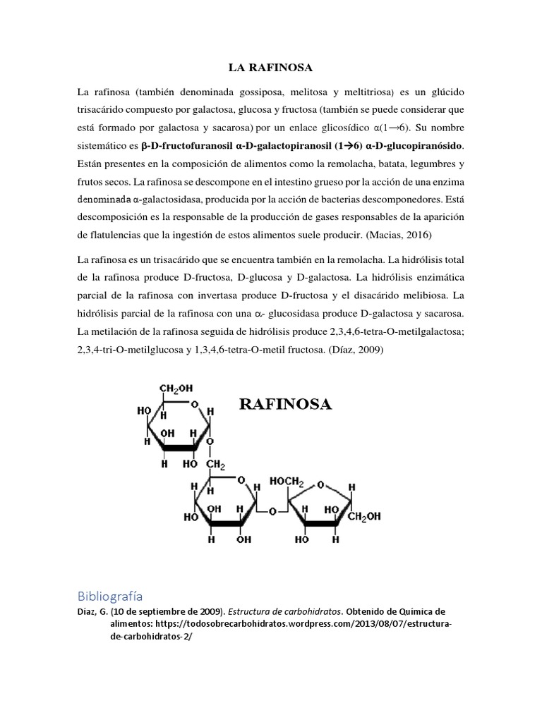 Bioqumica .... Rafinosa | PDF