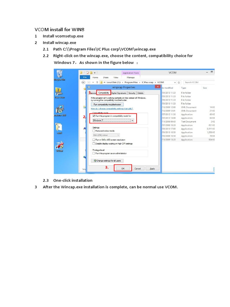 VCOM Install For WIN 8 PDF | PDF | Computing Platforms | Operating ...