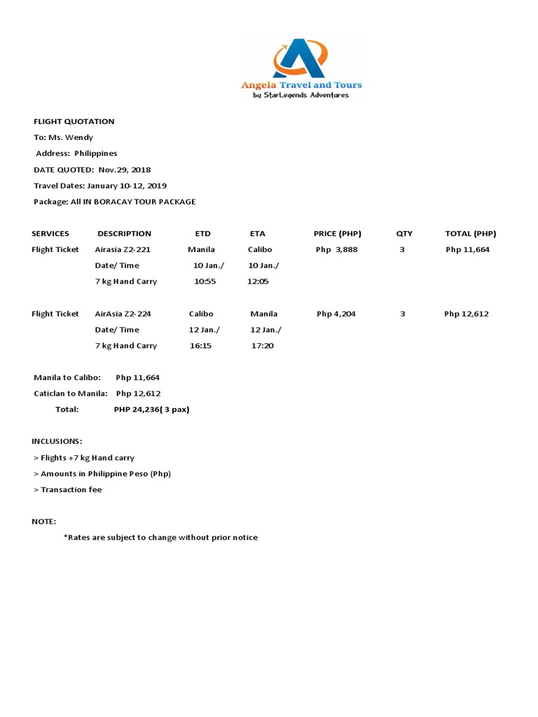 Boracay Tour Package for Families | PDF